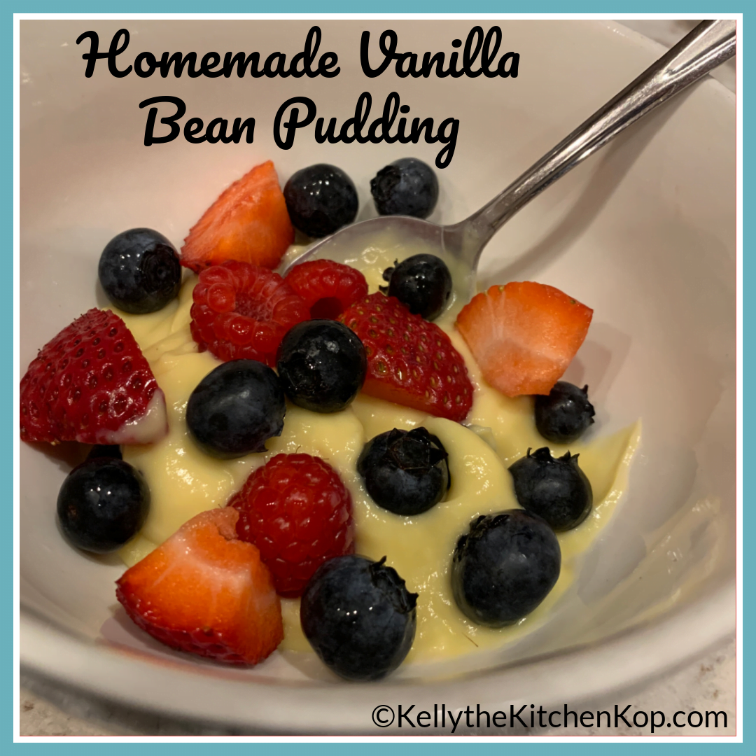 Homemade Vanilla Bean Pudding - Kelly the Kitchen Kop