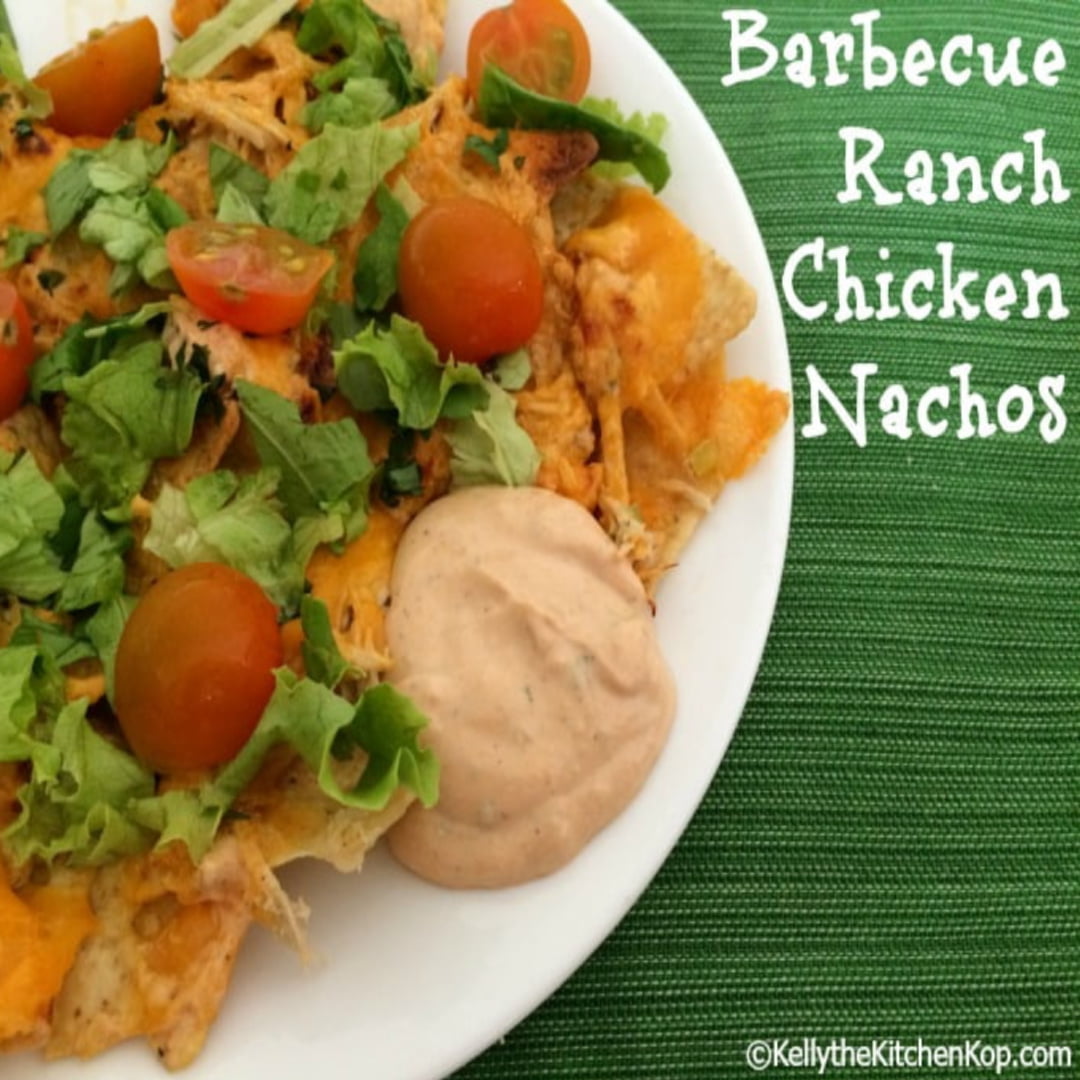 Barbecue Ranch Chicken Nachos