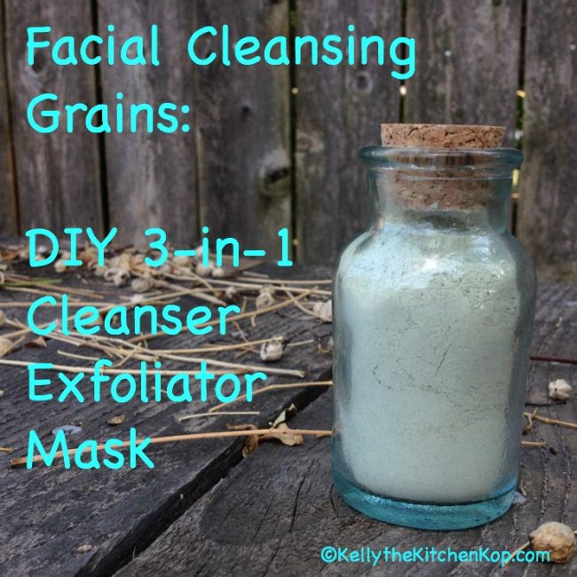 DIY Facial Cleansing Grains - Kelly the Kitchen Kop